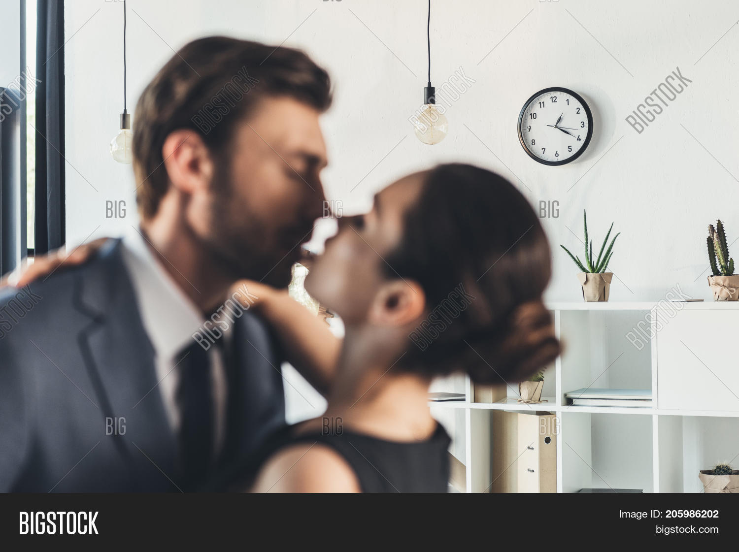 Couple Leaning Kiss Image & Photo (Free Trial) | Bigstock