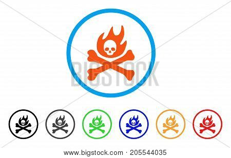 Bones Fire Rounded Vector & Photo (Free Trial) | Bigstock