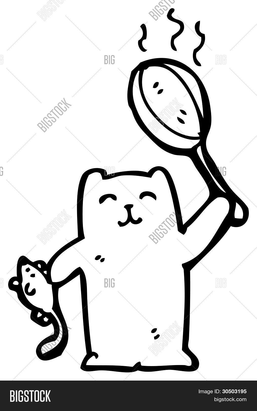 Cat Mouse Frying Pan Image & Photo (Free Trial) | Bigstock