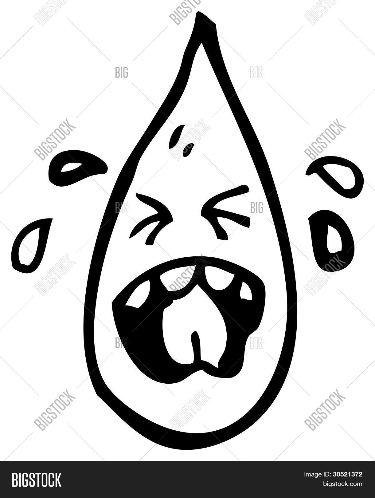 Teardrop Cartoon Image & Photo (Free Trial) | Bigstock