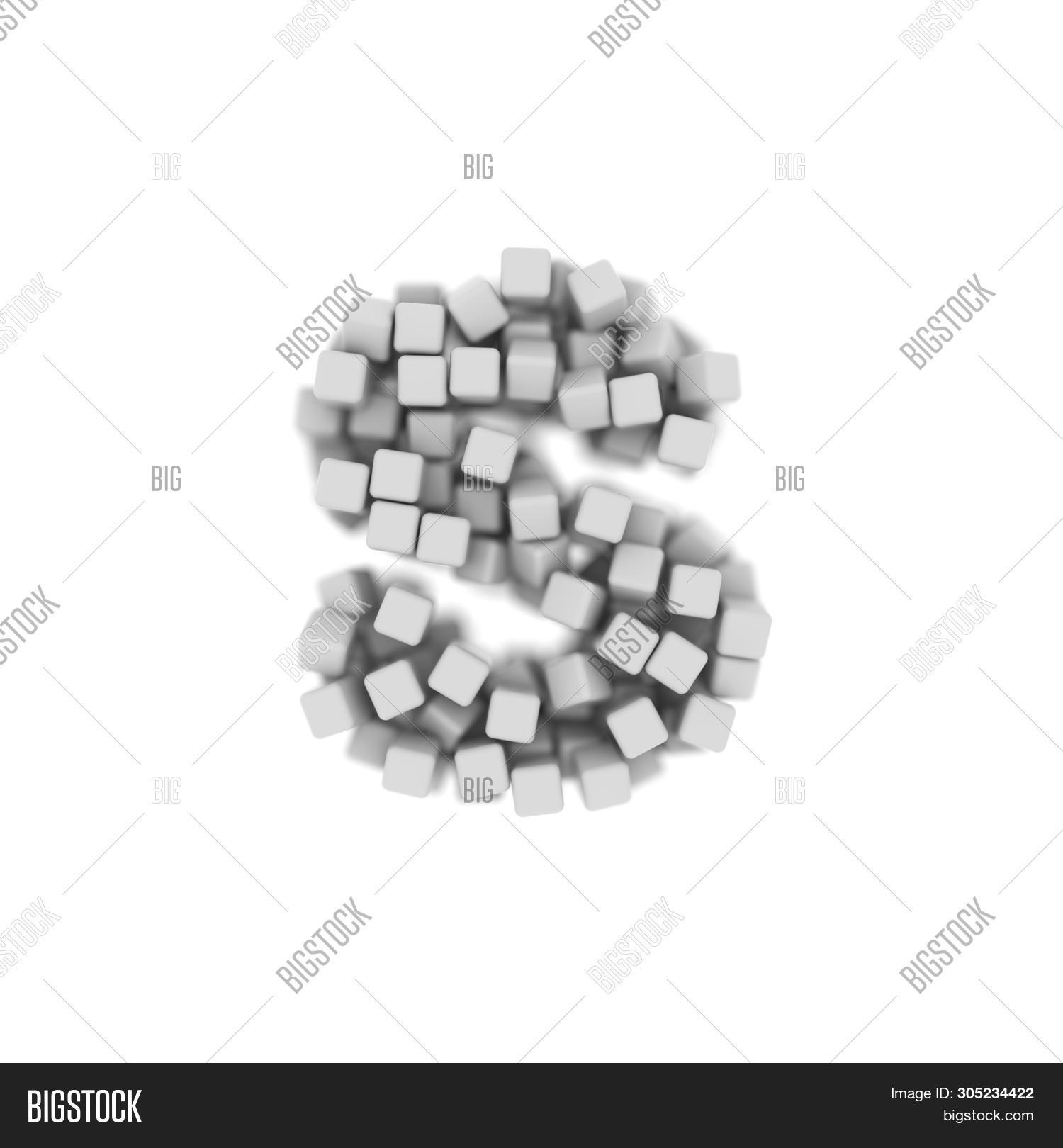 White Cube Letter S - Image & Photo (Free Trial) | Bigstock