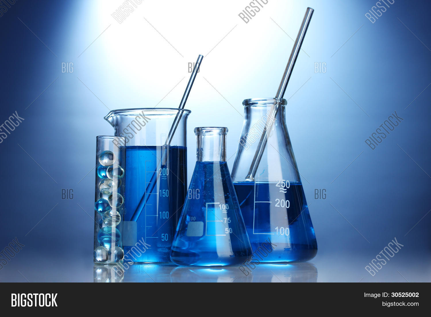 Test-tubes Blue Liquid Image & Photo (Free Trial) | Bigstock