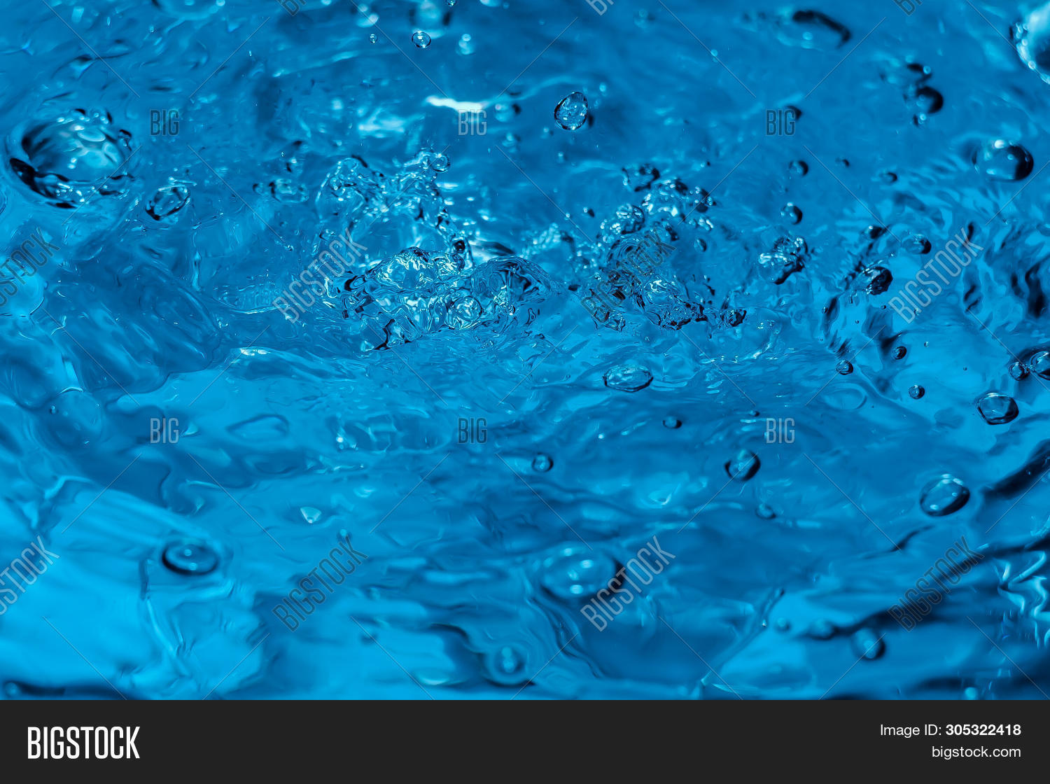 Drop Water. Blue Water Image & Photo (Free Trial) | Bigstock