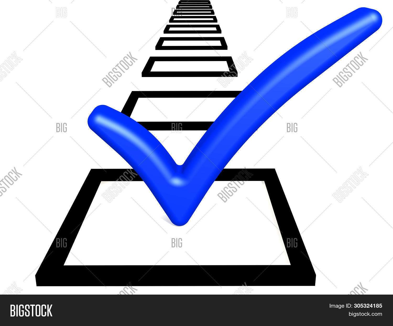 Blue Check Mark Symbol Image & Photo (Free Trial) | Bigstock