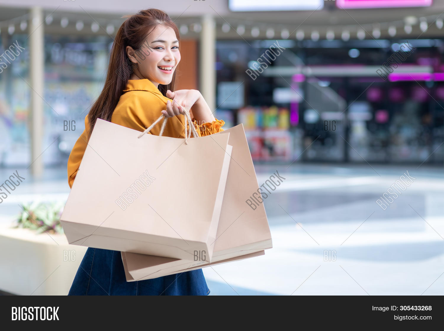 Asian Woman Shopping, Image & Photo (Free Trial) | Bigstock