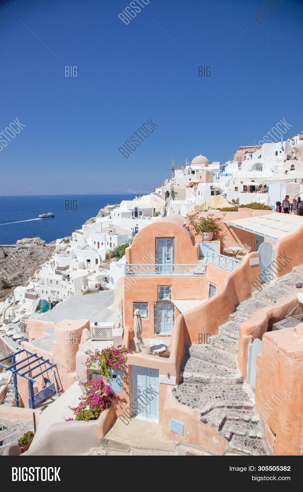 Beautiful Oia Town On Image & Photo (Free Trial) | Bigstock