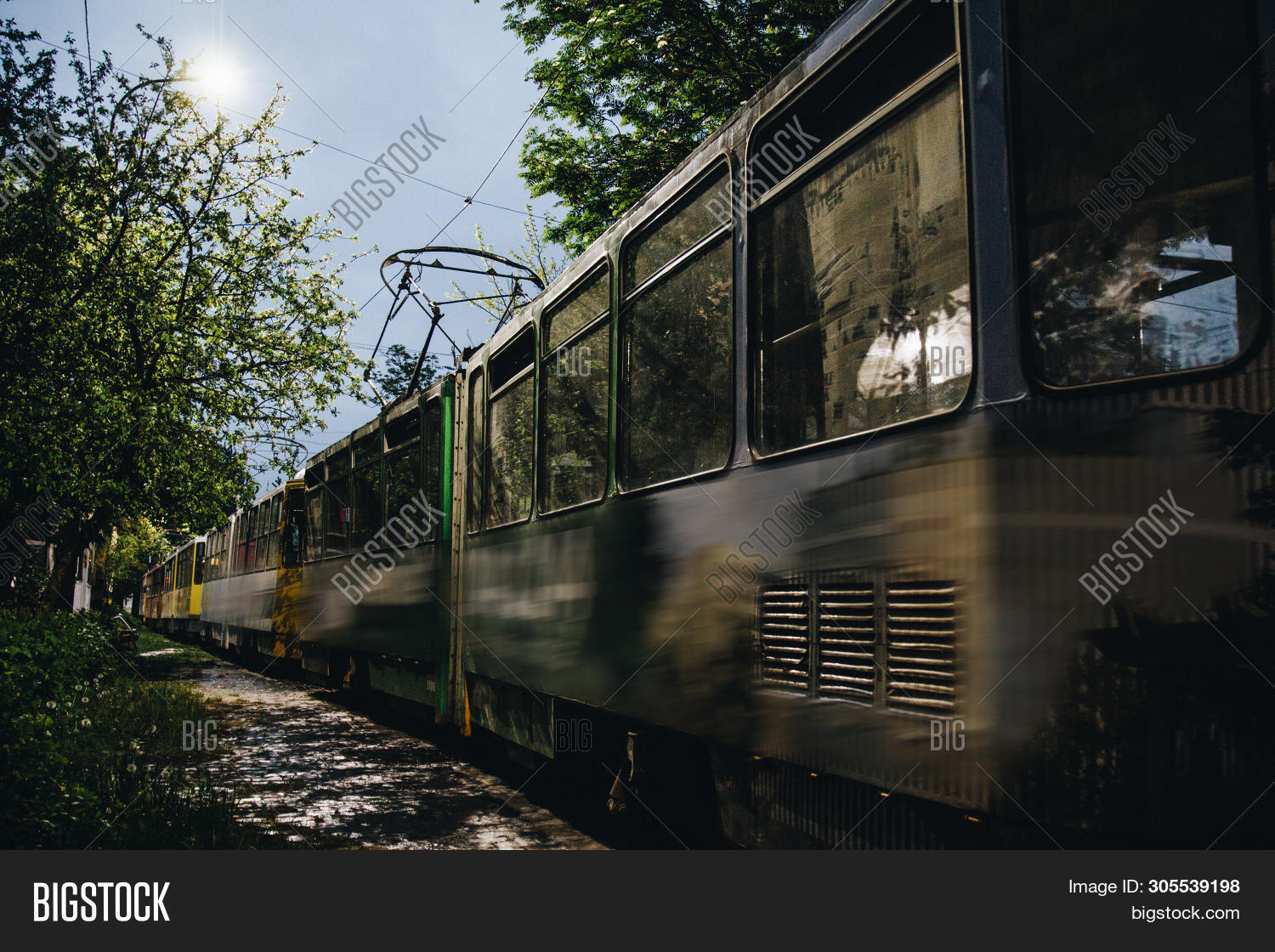 Row Old Trams Stand Image & Photo (Free Trial) | Bigstock
