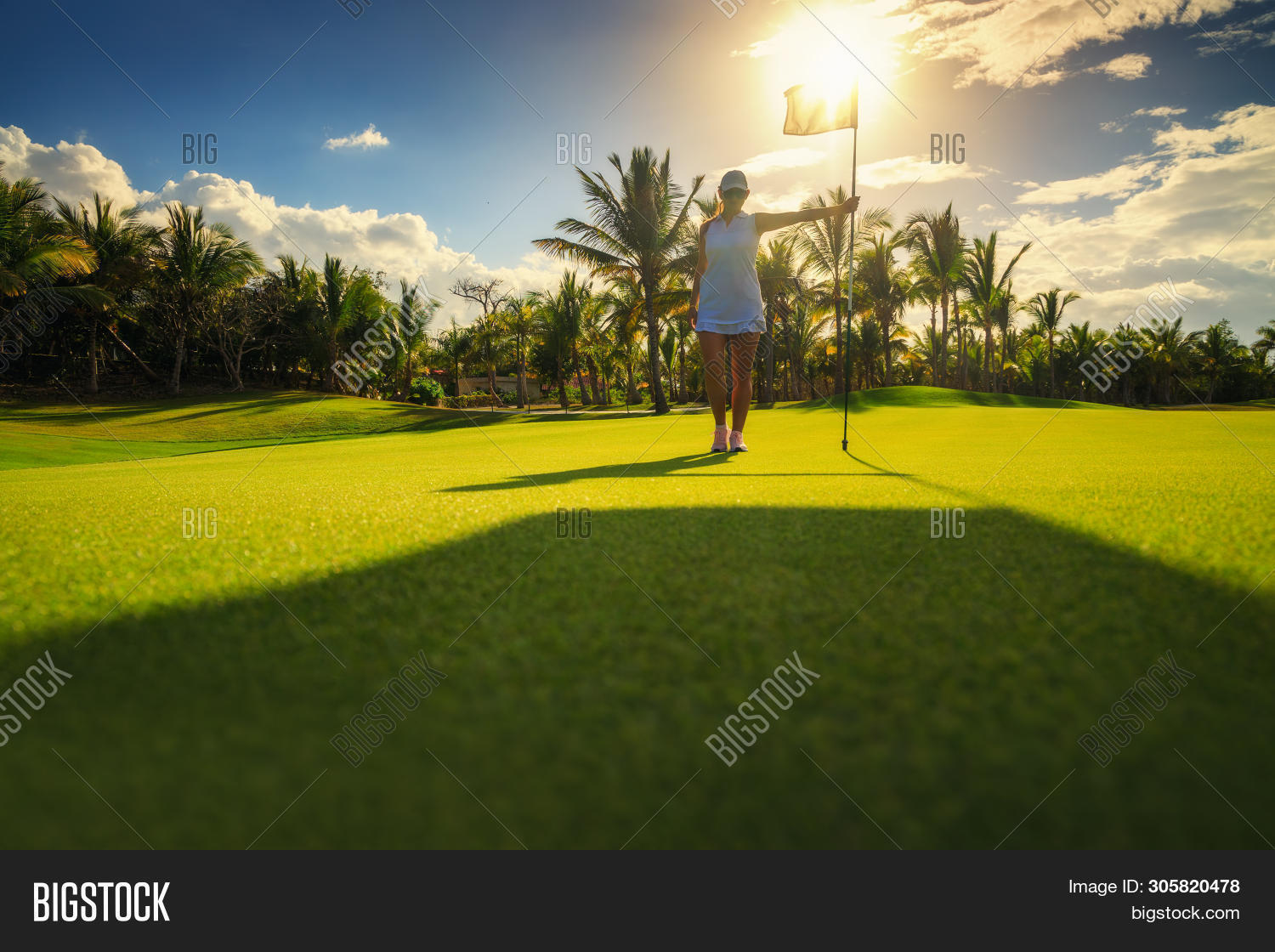 Young Woman Golfer Image & Photo (Free Trial) | Bigstock