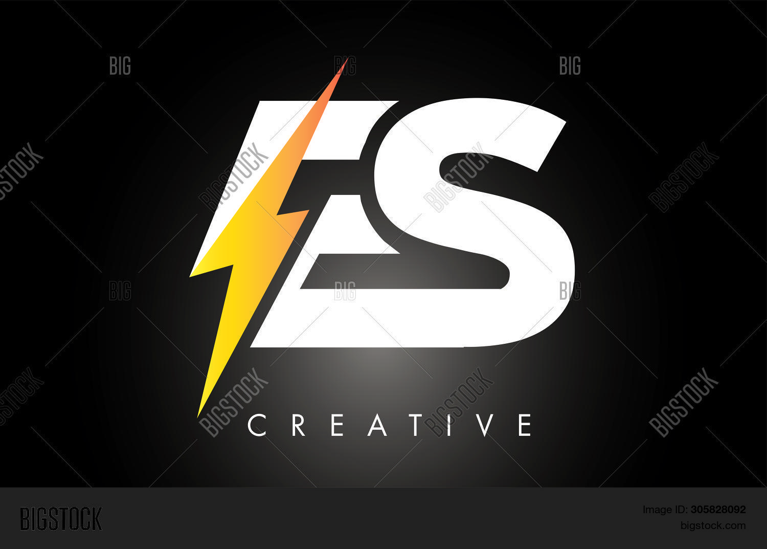 Es Letter Logo Design Vector & Photo (Free Trial) | Bigstock