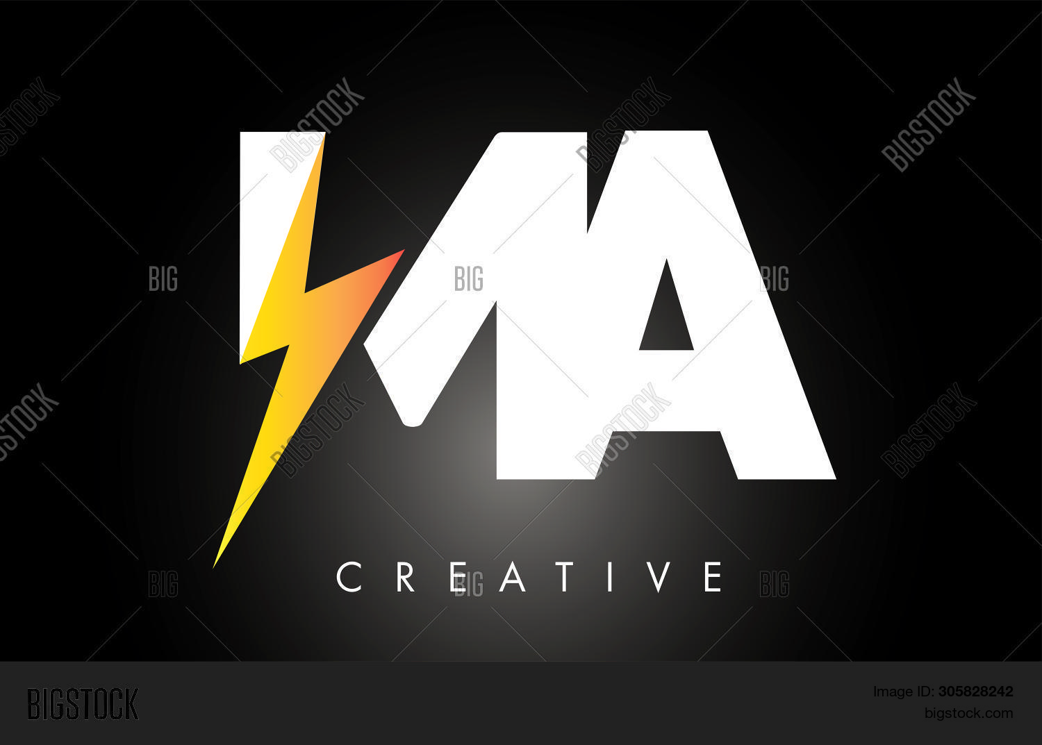 Ma Letter Logo Design Vector & Photo (Free Trial) | Bigstock