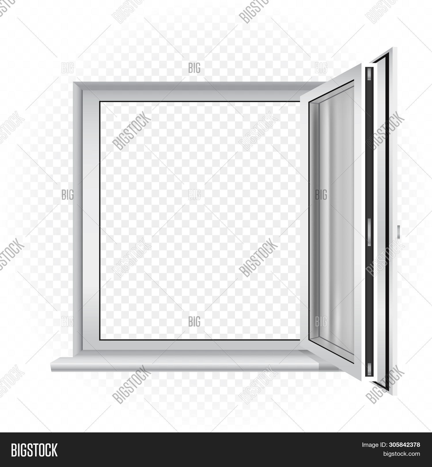 White Opened Window Vector & Photo (Free Trial) | Bigstock