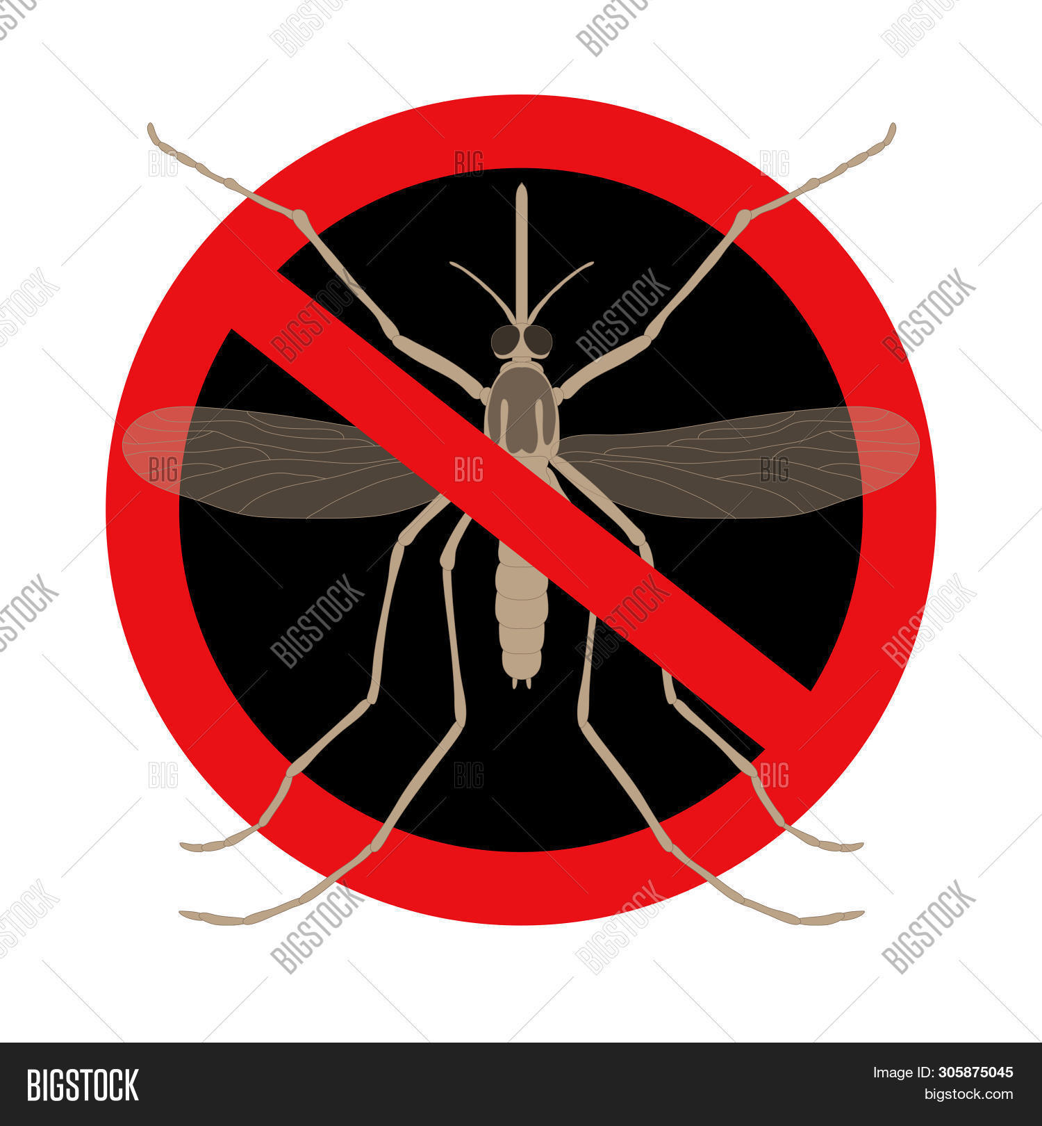Mosquitoes Stop Sign Vector & Photo (Free Trial) | Bigstock