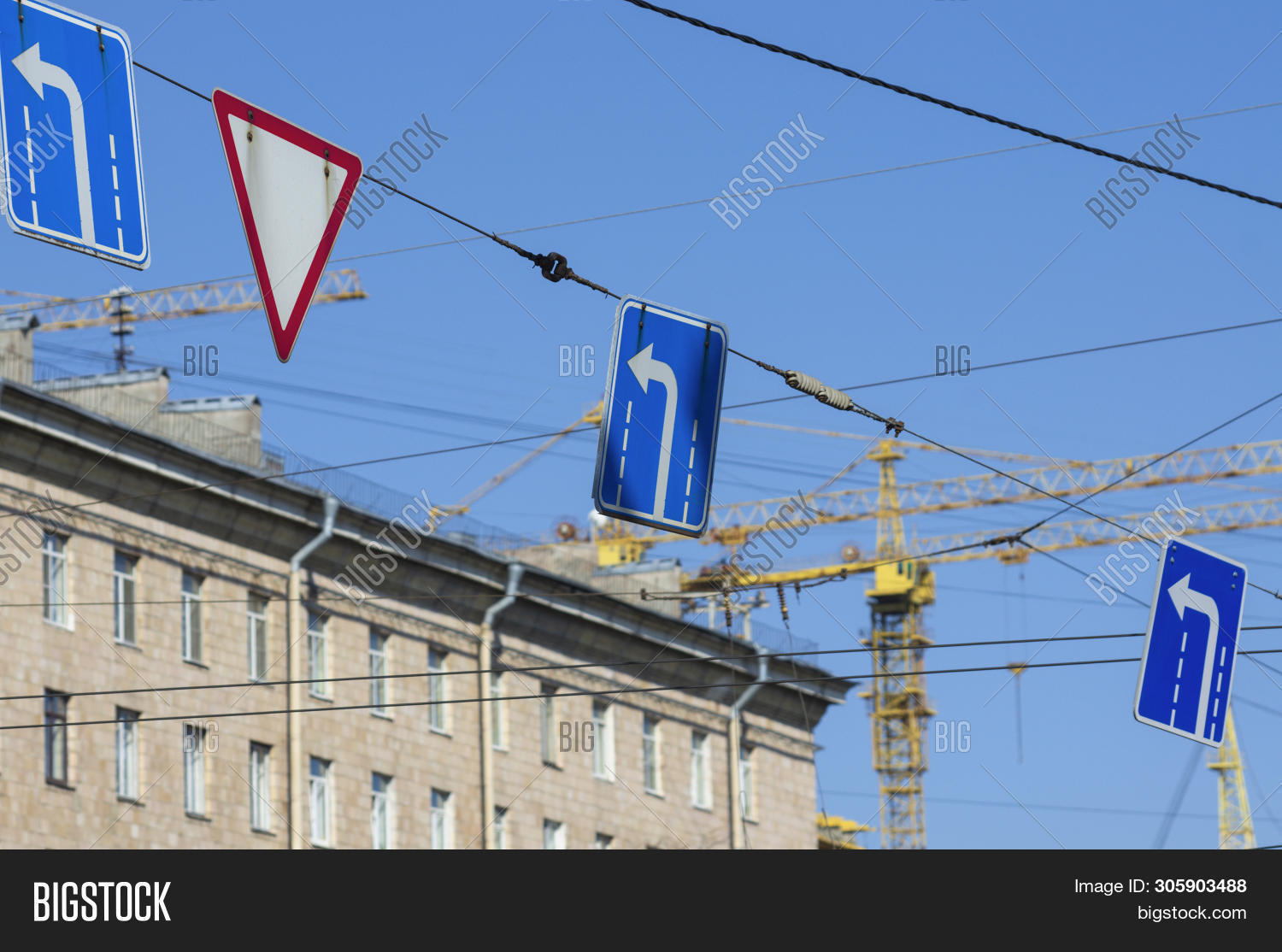 Road Signs "turn Left Image & Photo (Free Trial) | Bigstock