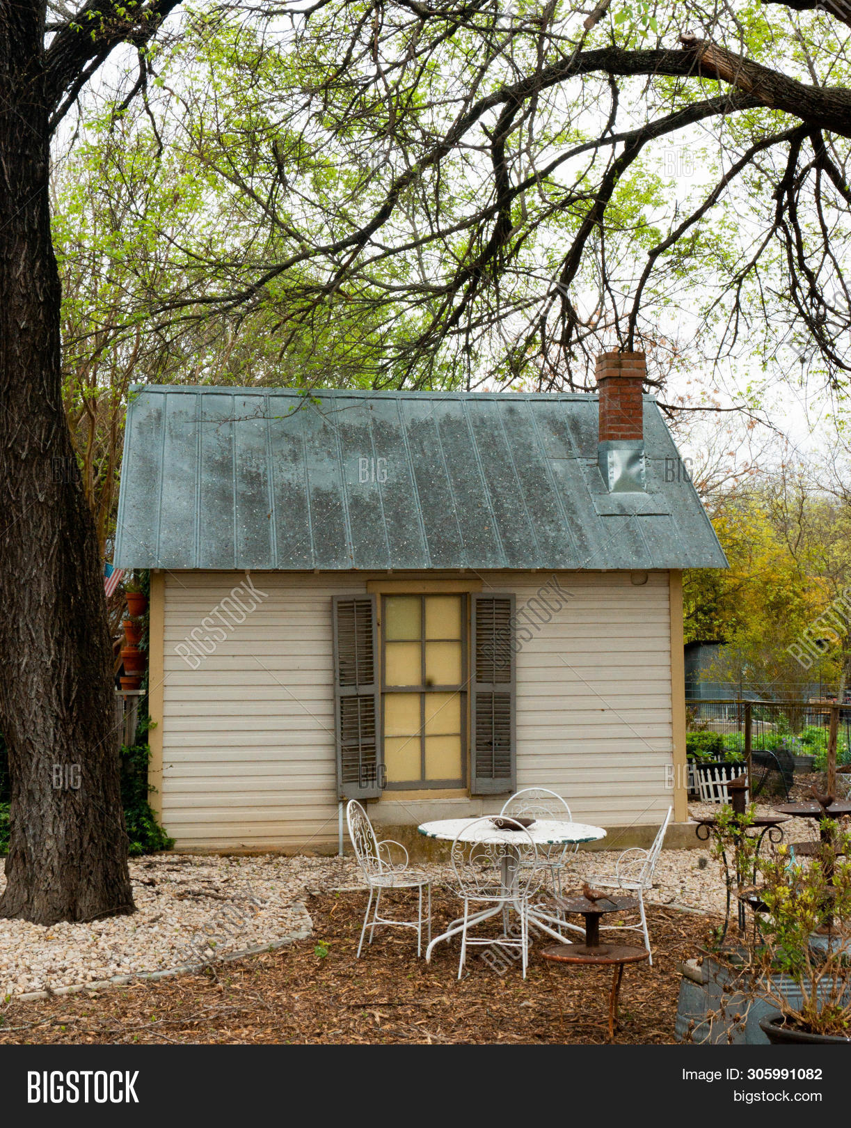 Small Cabin Blue Tin Image & Photo (Free Trial) | Bigstock