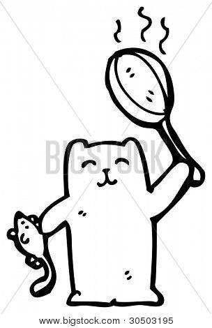 Cat Mouse Frying Pan Image & Photo (Free Trial) | Bigstock