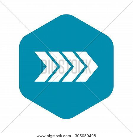 Striped Arrow Icon Vector & Photo (Free Trial) | Bigstock