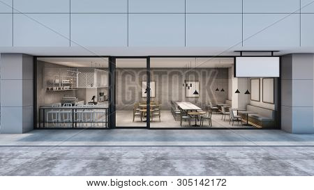 Front View Cafe Shop Image & Photo (Free Trial) | Bigstock