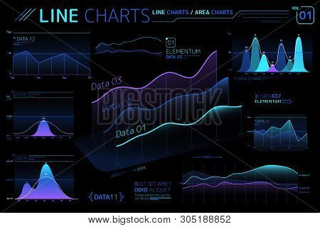 Line Charts Area Vector & Photo (Free Trial) | Bigstock