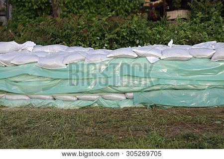 Wall Sand Bags Tarp Image & Photo (Free Trial) | Bigstock