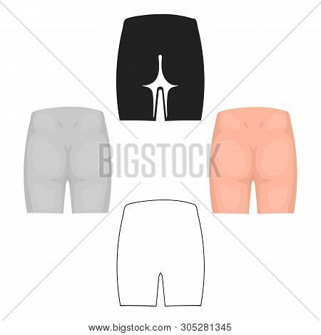 Buttocks Icon Cartoon Vector & Photo (Free Trial) | Bigstock