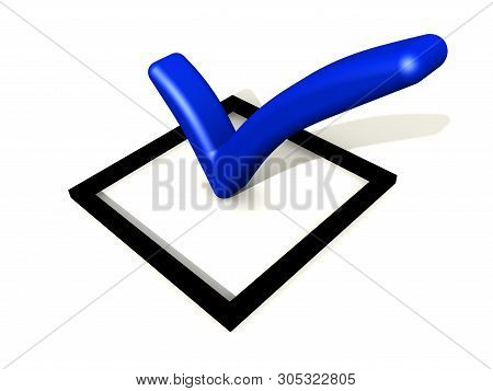 Blue Check Mark Symbol Image & Photo (Free Trial) | Bigstock