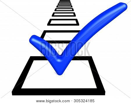 Blue Check Mark Symbol Image & Photo (Free Trial) | Bigstock