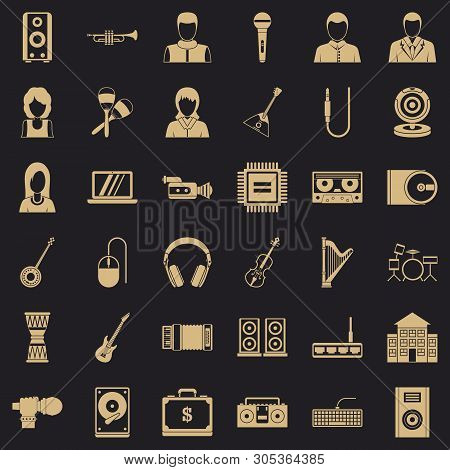 Sheet Music Icons Set Vector & Photo (Free Trial) | Bigstock