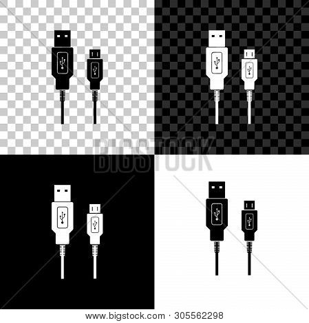 Usb Micro Cables Icon Vector & Photo (Free Trial) | Bigstock