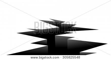 Ground Crack Icon. Image & Photo (Free Trial) | Bigstock