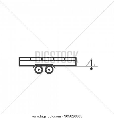 Large Open Car Trailer Image & Photo (Free Trial) | Bigstock