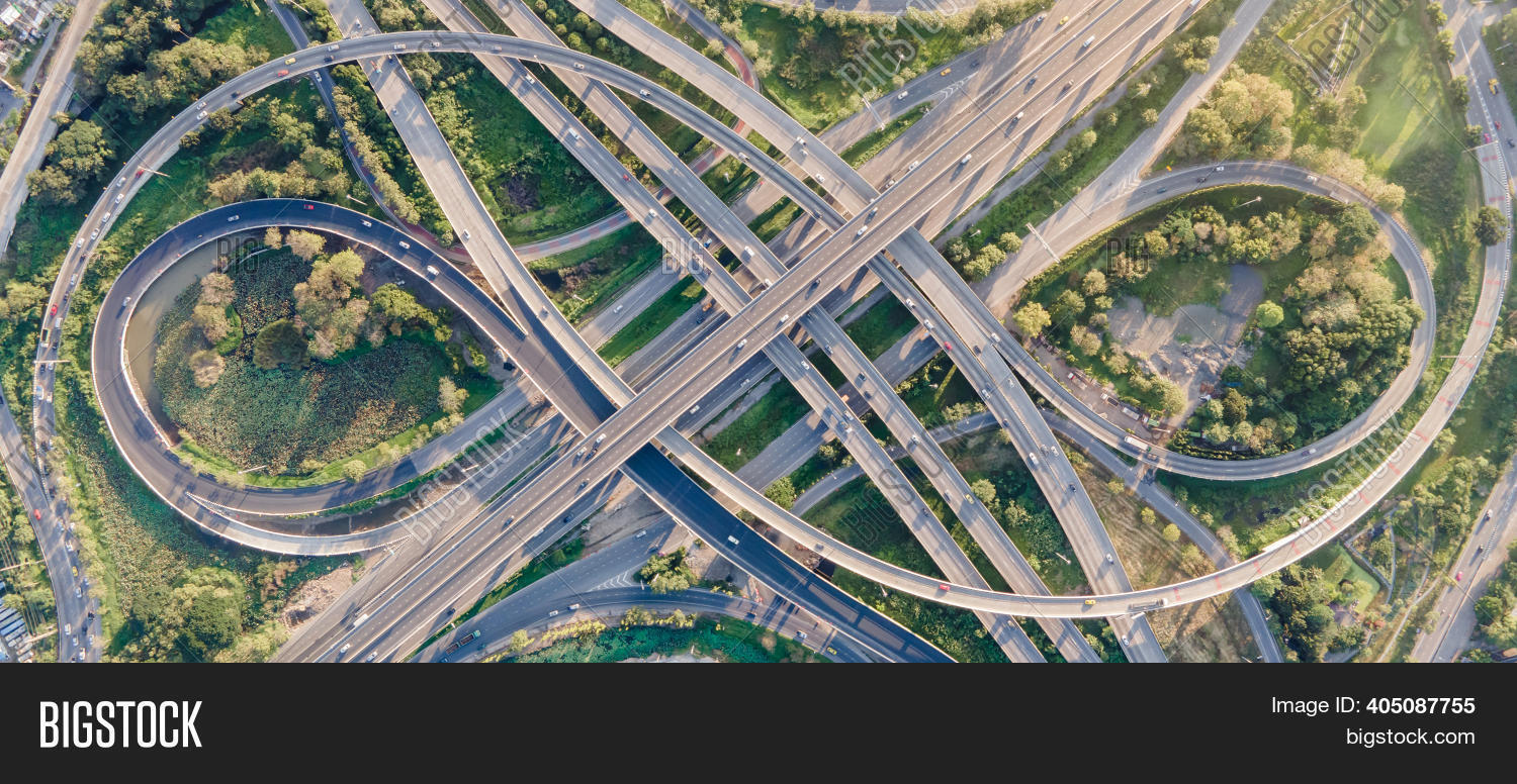 Aerial View Road Image & Photo (Free Trial) | Bigstock