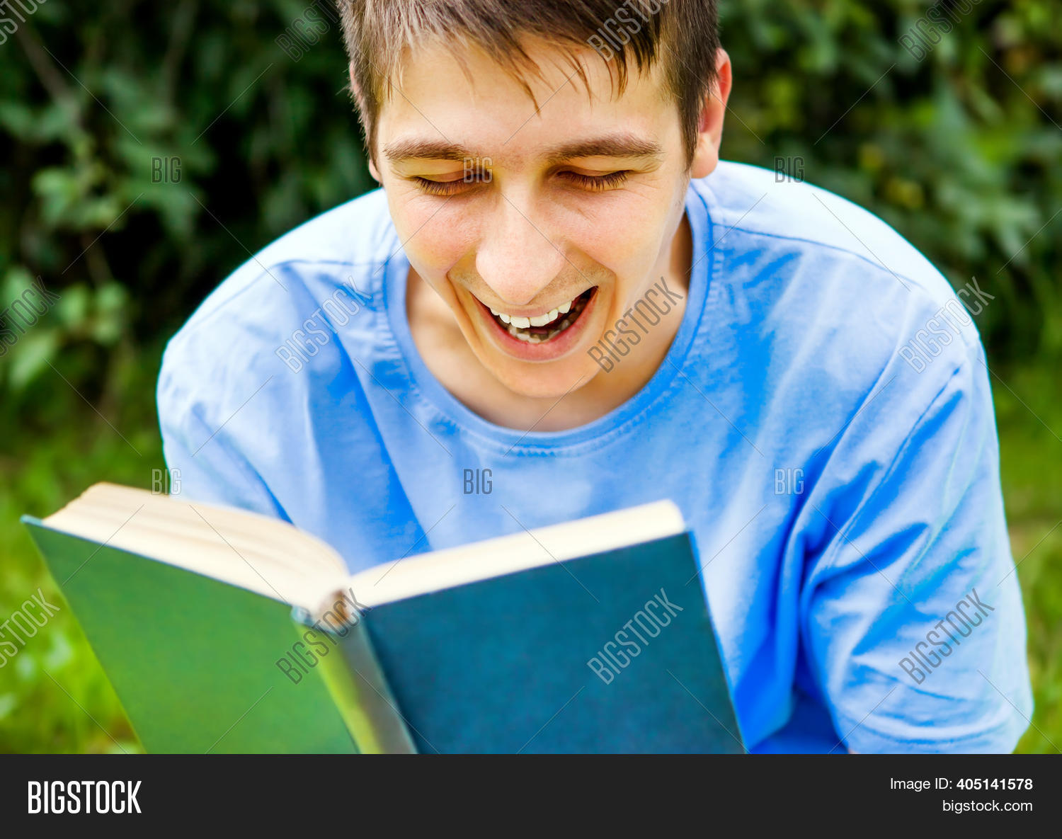 Happy Young Man Read Image & Photo (Free Trial) | Bigstock