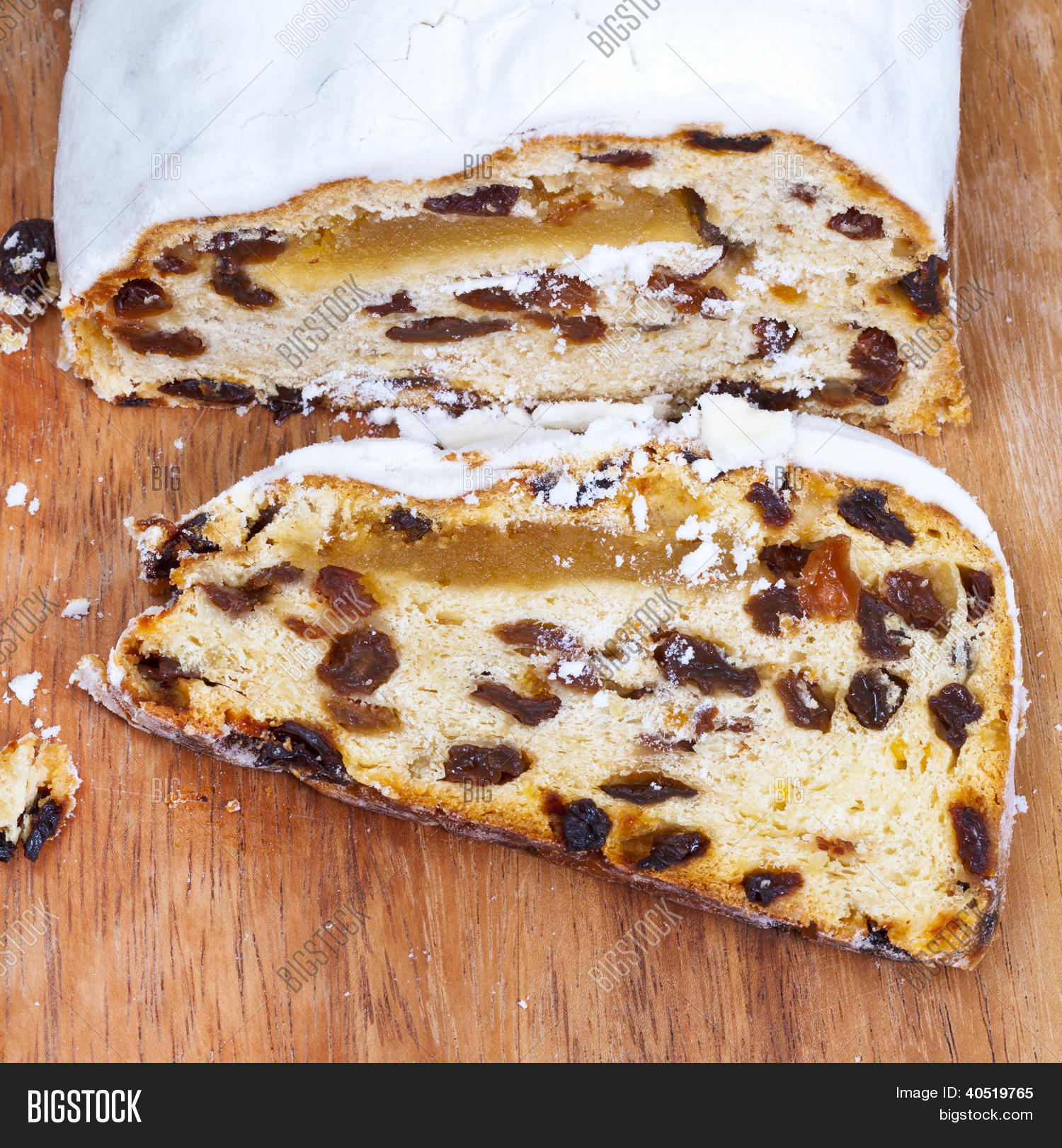 Sliced Stollen Cake Image & Photo (Free Trial) | Bigstock