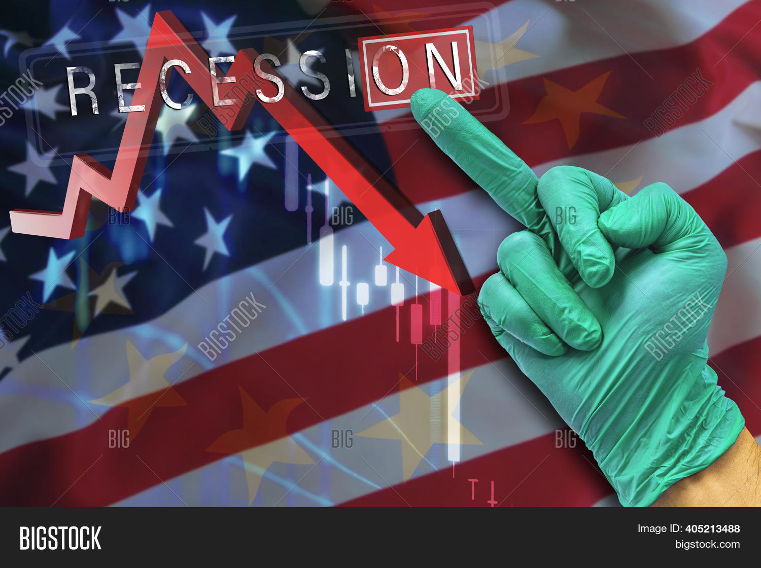Recession Graph. Image & Photo (Free Trial) | Bigstock