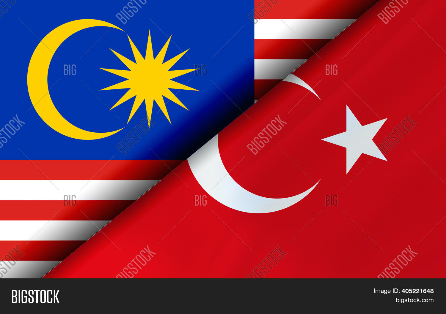 Flags Malaysia Turkey Image & Photo (Free Trial) | Bigstock