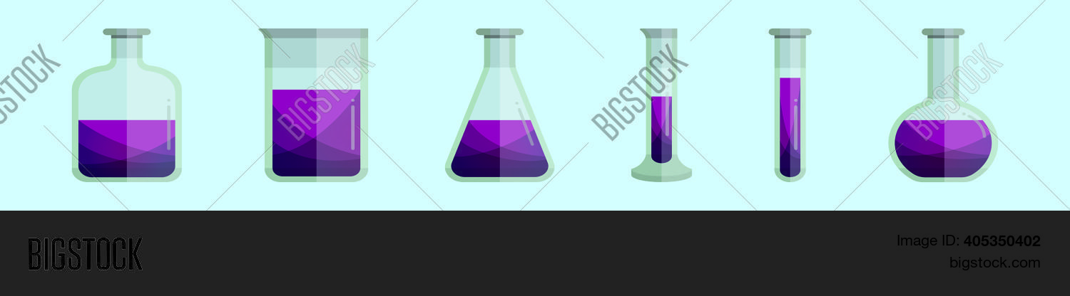Set Erlenmeyer Vector & Photo (Free Trial) | Bigstock