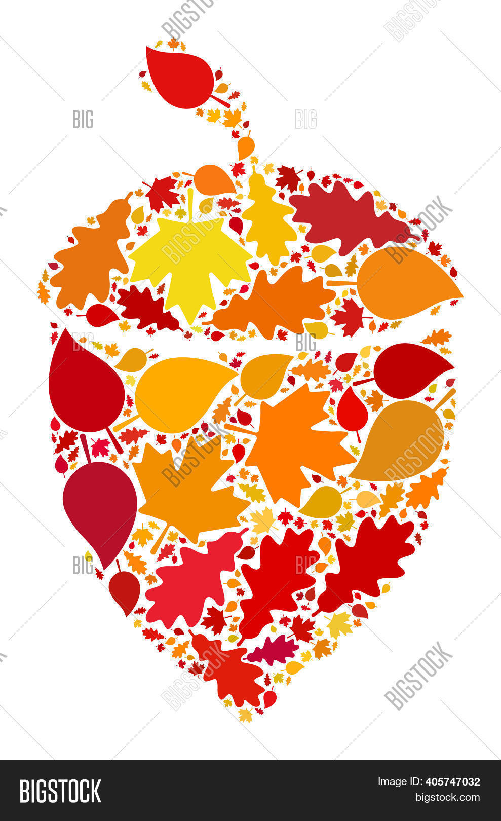 Oak Acorn Mosaic Icon Image & Photo (Free Trial) | Bigstock