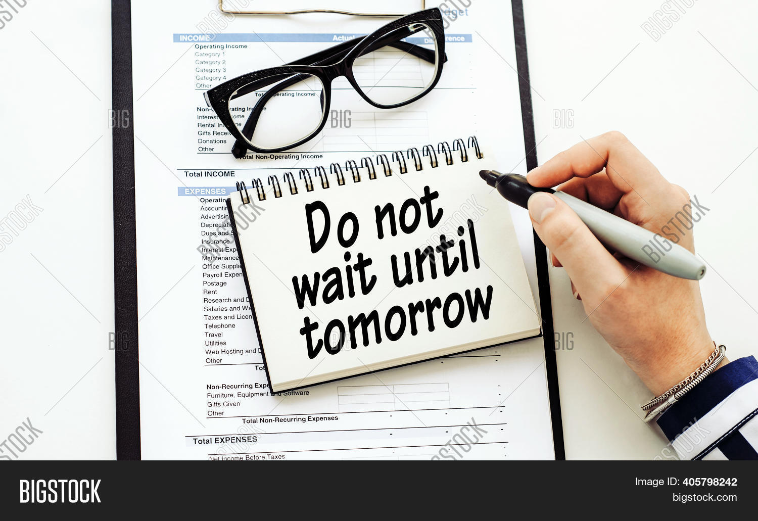 Do Not Wait Tomorrow Image & Photo (Free Trial) | Bigstock