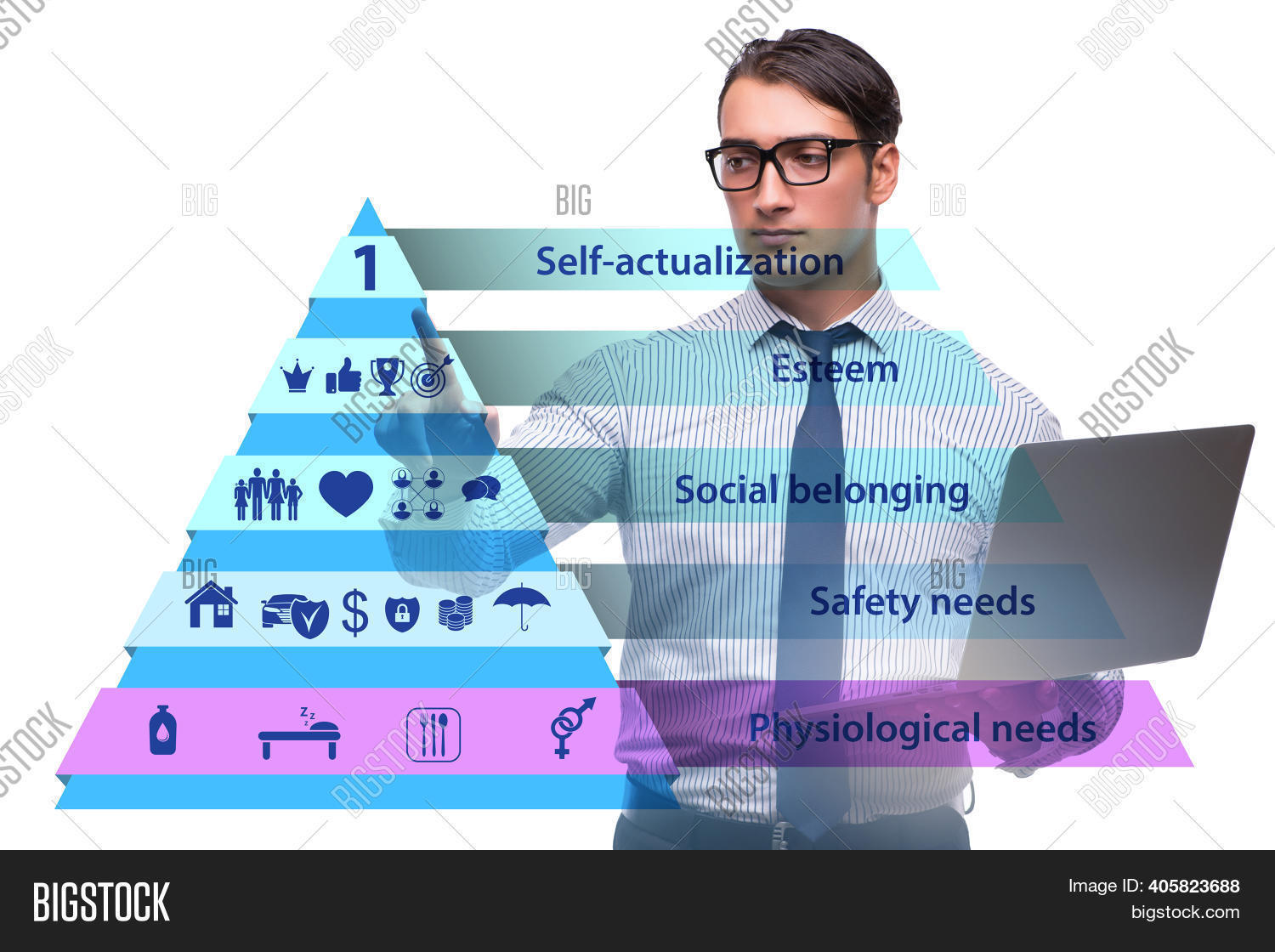 Businessman Pressing Image & Photo (Free Trial) | Bigstock