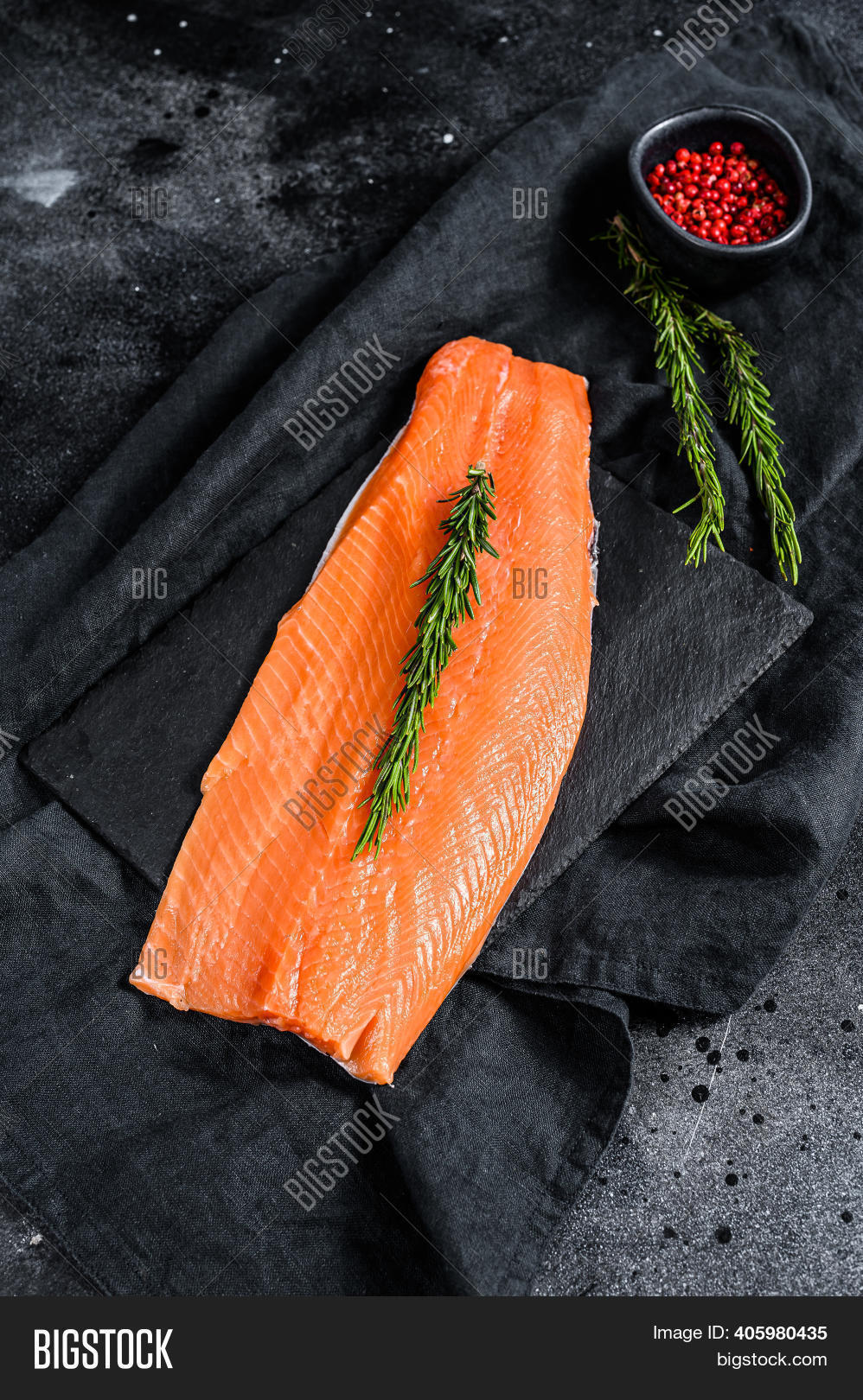Raw Salmon Fillet Image & Photo (Free Trial) | Bigstock
