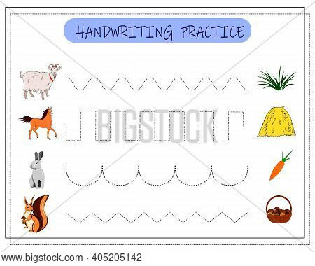 Handwriting Practice Vector & Photo (Free Trial) | Bigstock