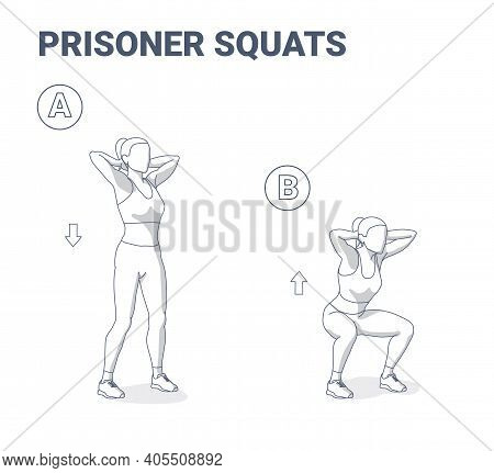 Prisoner Squats Vector & Photo (Free Trial) | Bigstock