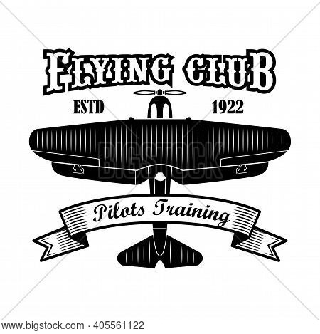 Flying Club Label Vector & Photo (Free Trial) | Bigstock