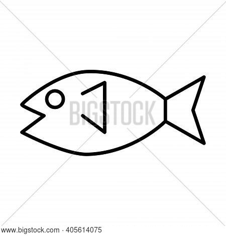 Outline Fish Isolated Vector & Photo (Free Trial) | Bigstock