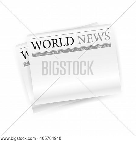 Newspaper Empty Print Vector & Photo (Free Trial) | Bigstock