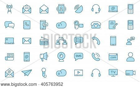Communication Outline Vector & Photo (Free Trial) | Bigstock