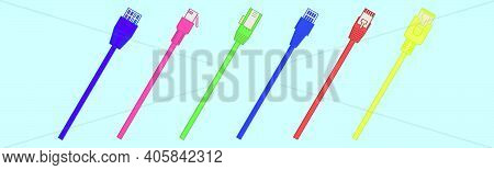 Set Cable Rj45 Vector & Photo (Free Trial) | Bigstock