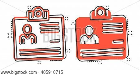 Id Card Icon Comic Vector & Photo (Free Trial) | Bigstock
