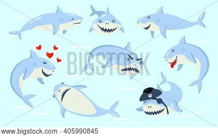 Cartoon Shark Vector & Photo (Free Trial) | Bigstock