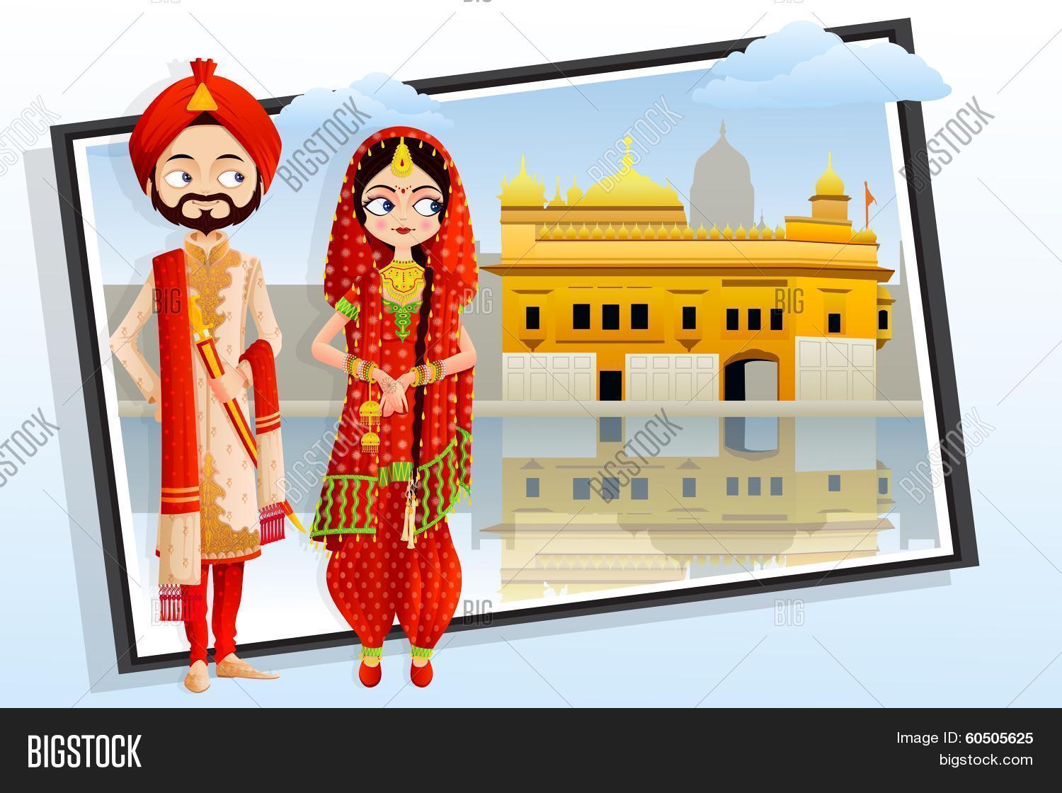 Sikh Wedding Couple Vector & Photo (Free Trial) | Bigstock